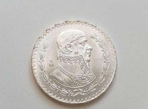 1 песо Мексика 1964 серебро