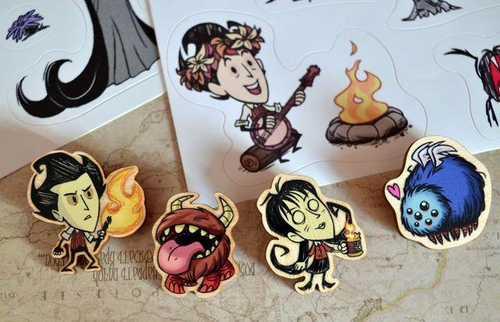 Don't Starve значки и наклейки