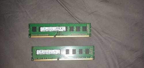 Озу DDR3 4гб 1600мгц Samsung 2шт