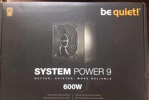 Блок питания be quiet system power 9 600W