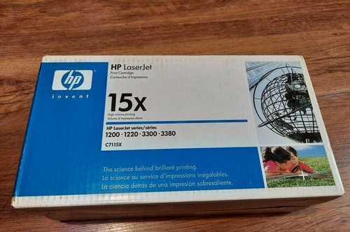 Новый картридж HP 15X, оригинал