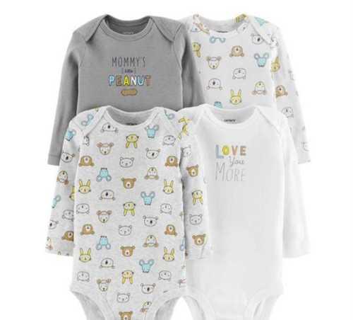 Боди новые Carter's 12 М с мишками