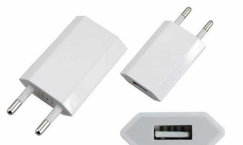 Сетевое зарядное устройство iPhone/iPod USB белое