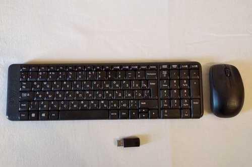 Беспроводная клавиатура и мышь Logitech K220