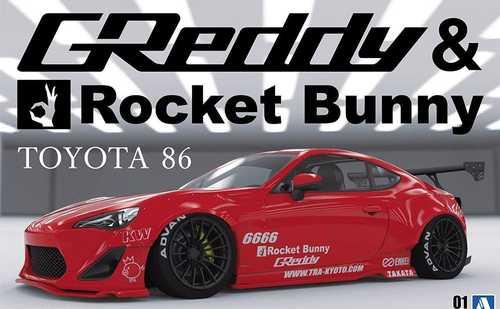 Aoshima 1/24 Toyota 86 '12 Greddy&Rocket Bunny Enk