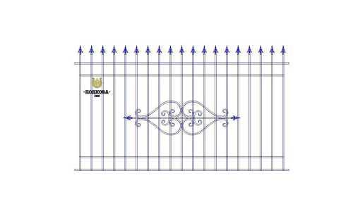 Секции заборные ограждения арт. 22