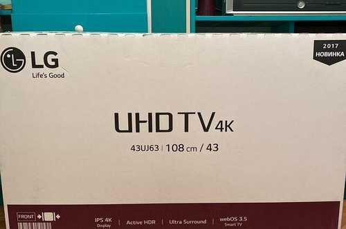 Телевизор LG Smart tv 43UJ63 108см