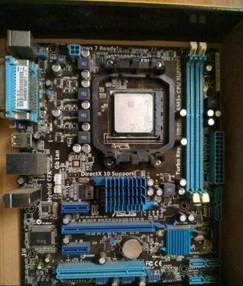 Комплект AM3+, AMD athlon II x2 445, 4гб ddr3