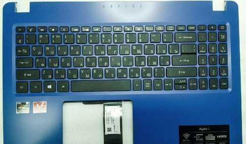Клавиатура (Топ-панель) Acer A315-42(42G) (синяя)