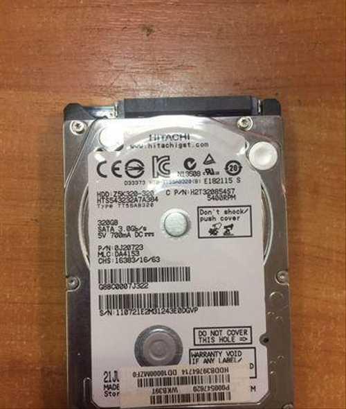 Жесткий диск HDD hitachi 320gb