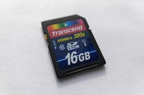 Карта памяти transcend sdhc 16 гб