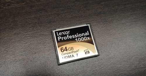 Compact Flash Lexar Professional 1000x 64GB udma 7
