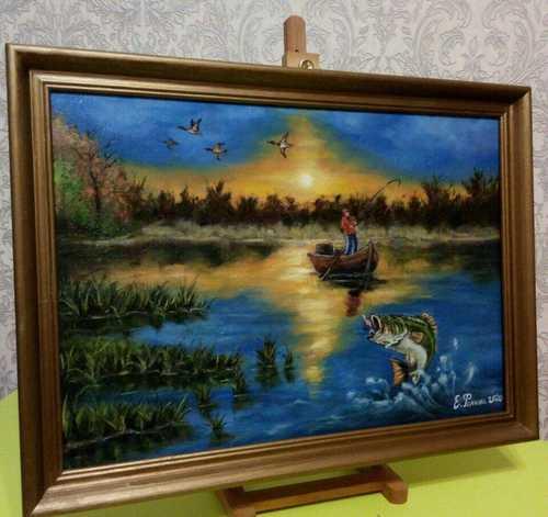 Картина " Рыбалка"