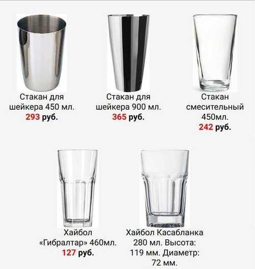 Стандартный стакан