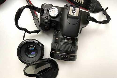 Зеркальная камера Canon 500D + 2 объектива