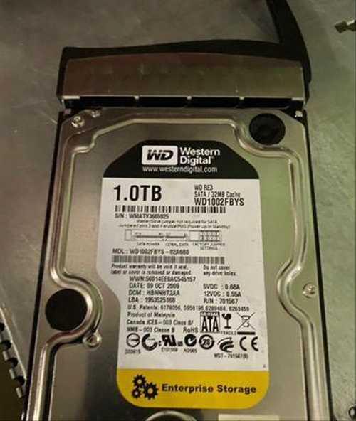 Жесткий диск WD RE3 SATA WD 1002fbys-02A6B0 1.0 TB