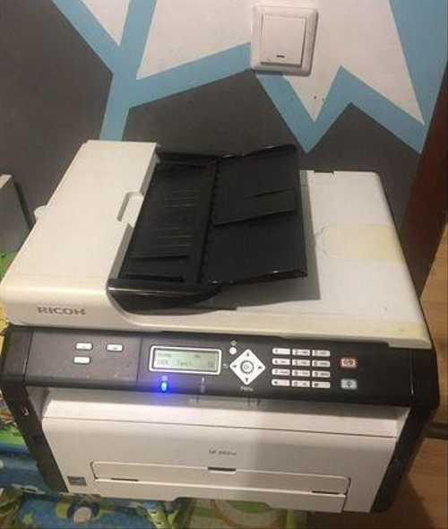 Мфу лазерный принтер Ricoh sp 202 sn