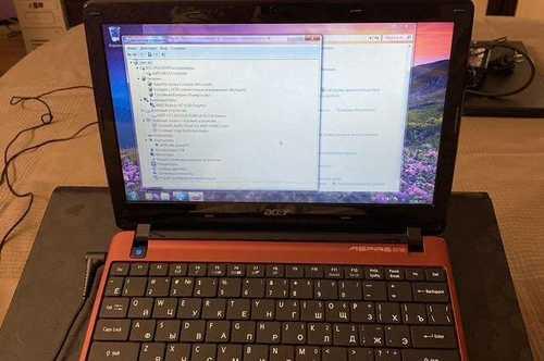 Ноутбук Acer Aspire One AO722 Red