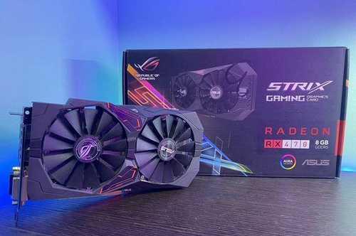 Видеокарта Asus Strix RX470 8gb