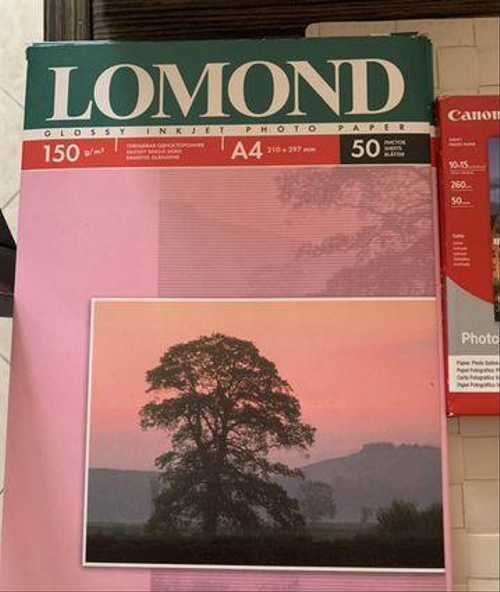 Фотобумага разная Canon Lomond