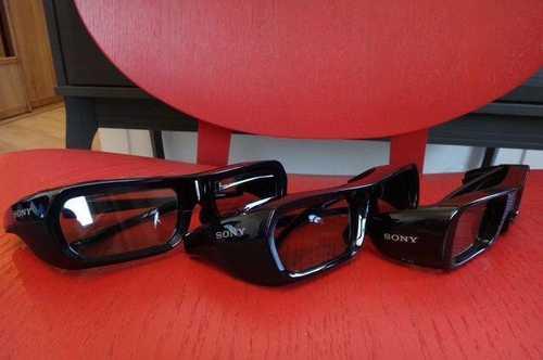 Sony очки 3D (3 шт.) TDG-BR250 / TDG-BR50 + 5 BRD