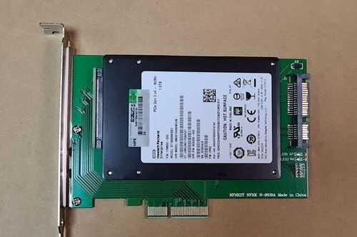 1.6TB SSD NVMe U2 + адаптер