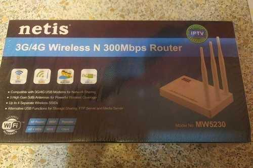 Wifi роутер netis mw5230 3g/4g