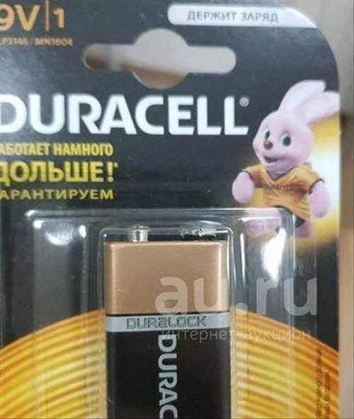 Батарейка "крона" Duracell