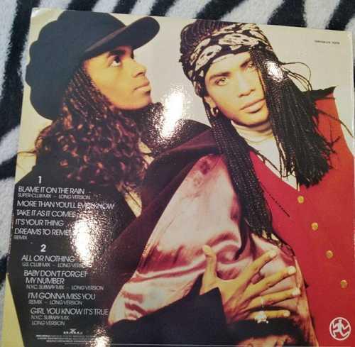 Виниловая пластинка Milli Vanilli