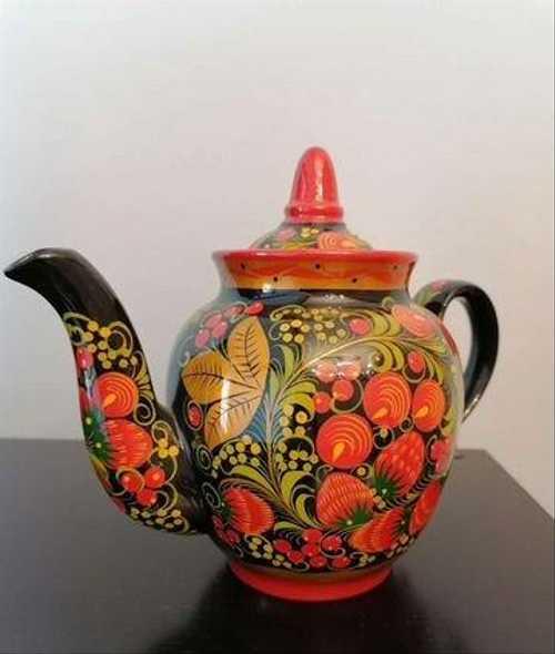 Статуэтки чайник хохлома ваза декор