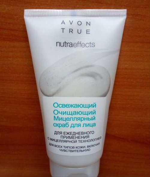 Мицеллярный скраб для лица avon true