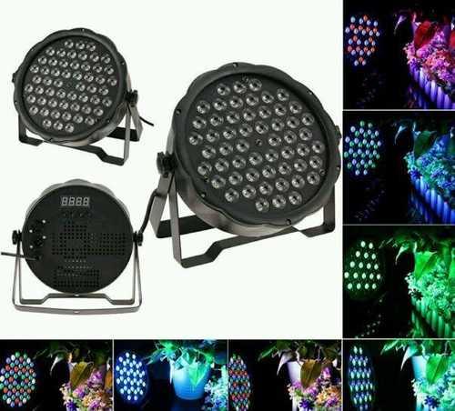 LED PAR flat RGB 54 Светодиодный прожектор dj