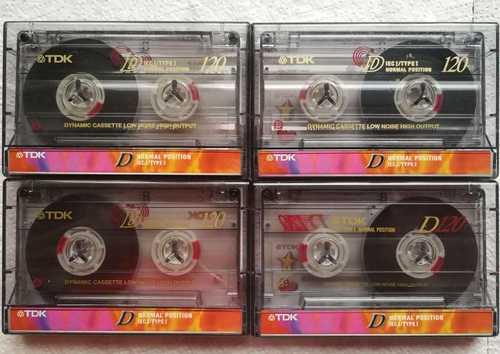 TDK D 120 аудио кассеты