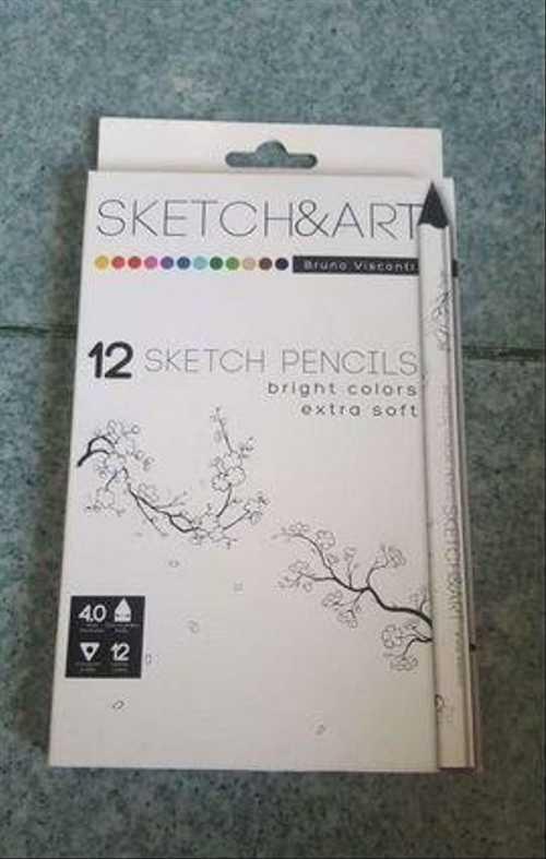 Карандаши цветные 12цв "sketch&ART"