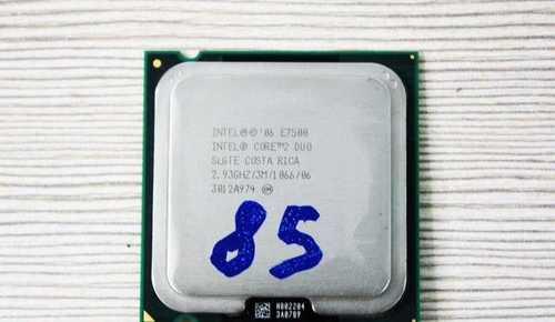 Процессор 775 E7500 intel core 2 DUO (2.93GHz)