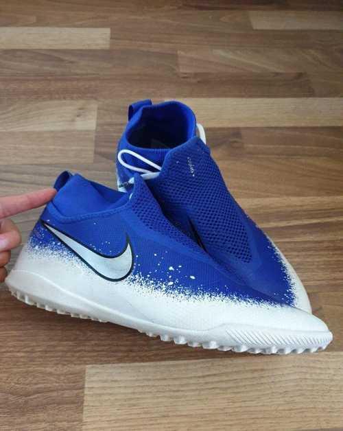 Футбольные сороконожки Nike Phantom Vision бело-си