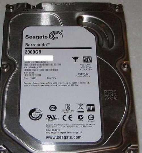 Жесткий диск 3,5 2tb (2000Gb) Seagate ST2000DM001