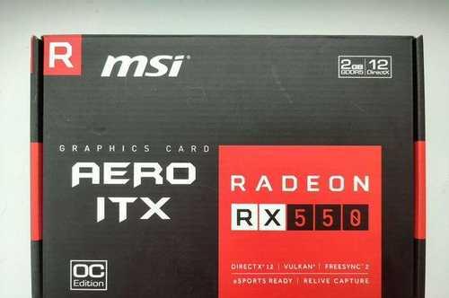 Видеокарта MSI RX 550 2 gb