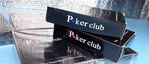 Карты покер Poker Club Пластик 2вида рубашек Новые