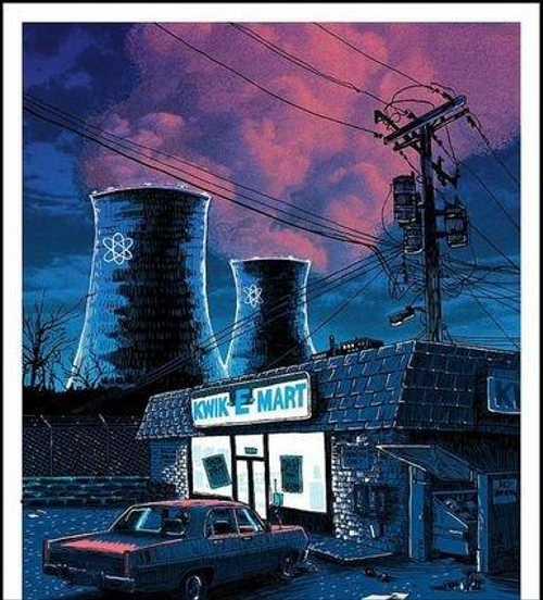 Kwik-E-Mart Simpsons арт постер