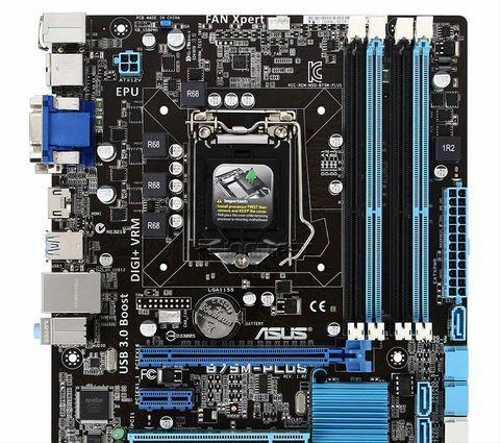 Функциональная плата под LGA 1155: Asus B75M Plus