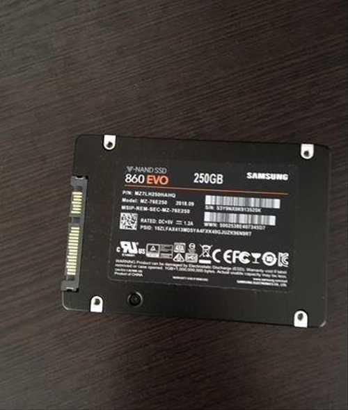 Накопитель samsung 870 evo mz 77e1t0bw