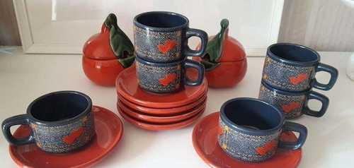 Набор кофейный керамика Kil Югославия