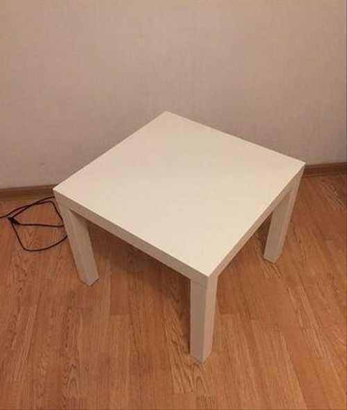 Придиванный столик IKEA белый