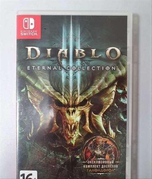 Коробка от игры Diablo 3 на Nintendo Switch
