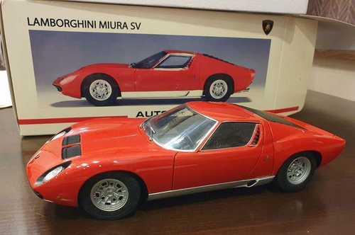 1:18 Autoart Lamborghini Miura SV Red