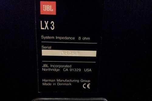 Продаю акустику JBL LX 3