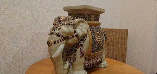 Большой Индийский керамический слон