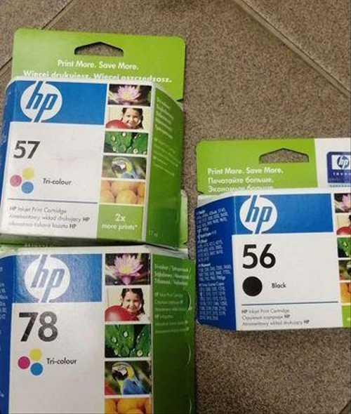 Картриджи hp 56, 57, 78