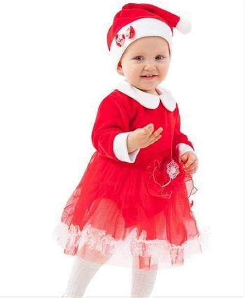 Карнавальный костюм 6010 к-20 Мисс Санта на 1 год